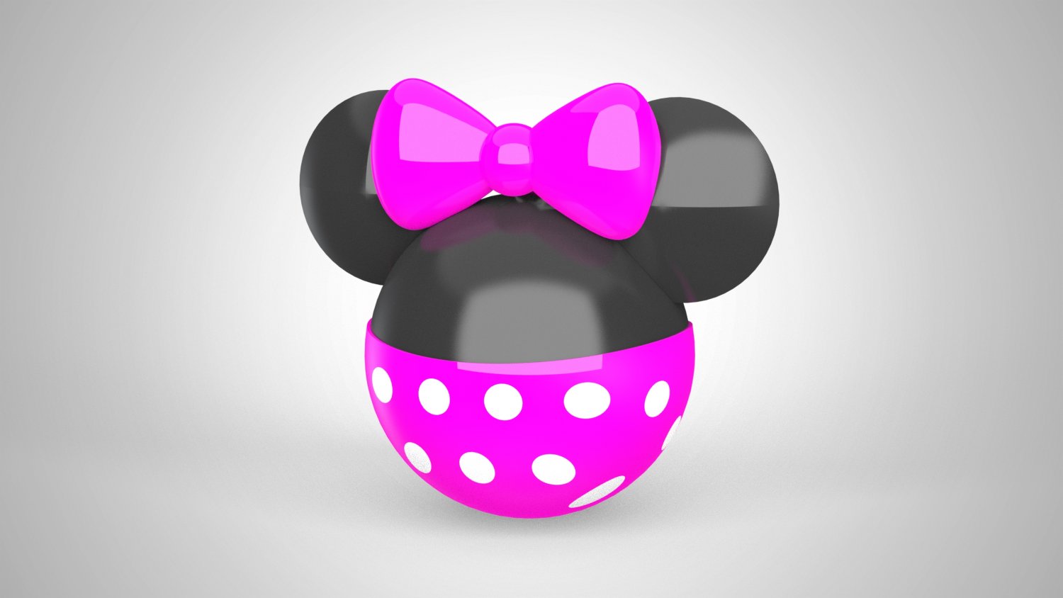 minnie mouse sphere 3D Models in X-mas 3DExport