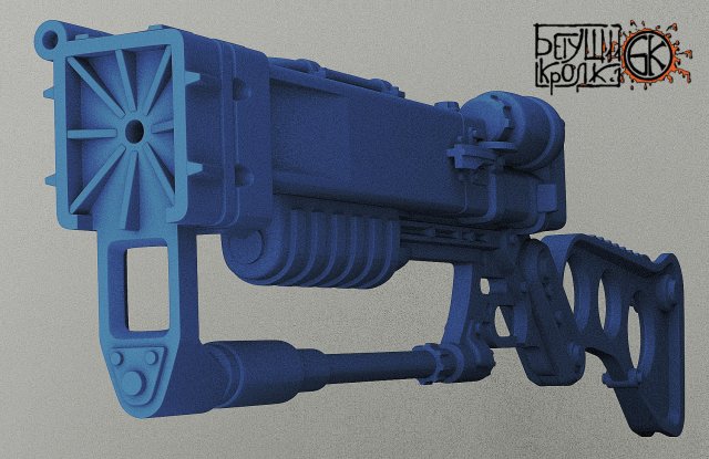 part 3 laser rifle fallout 4 scale 1 and 2 3D Print Model in Figurines ...