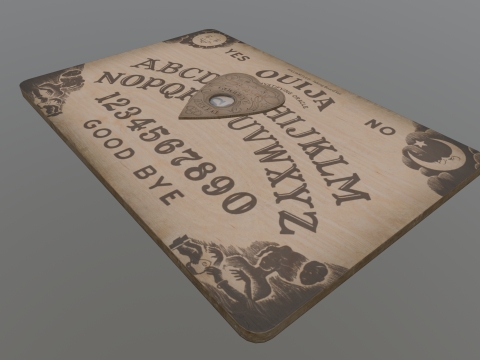 Planche Ouija Low-poly AR VR Low-poly Modèle 3D in Jouets 623906 | 3DExport