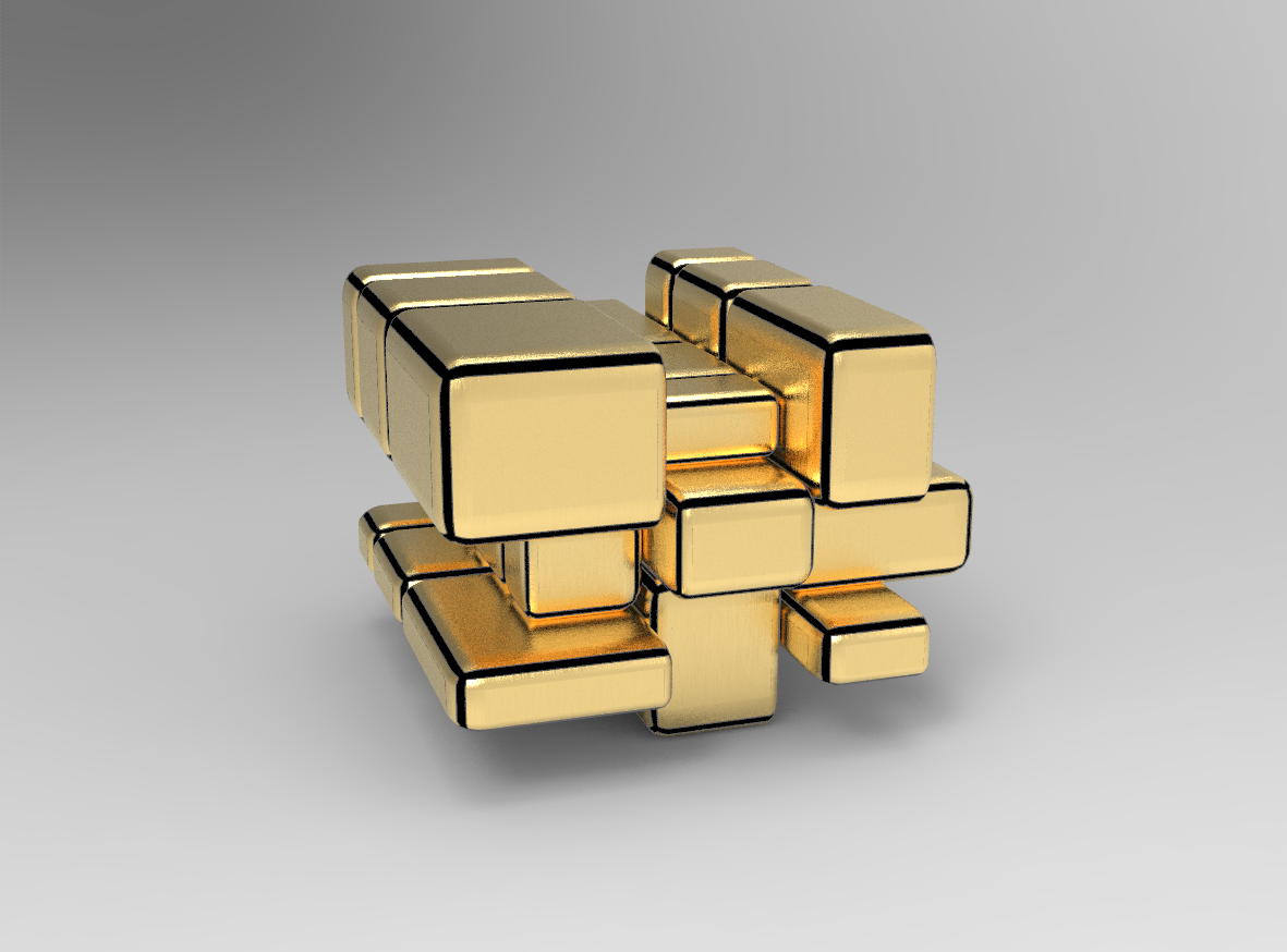 three models of the mirror block Modèles 3D in Jouets 3DExport