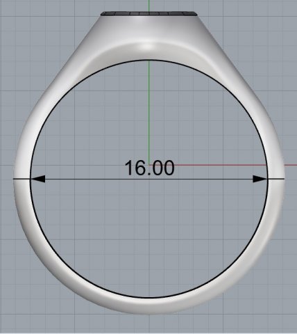 Signet ring 3D Model in Jewellery 3DExport