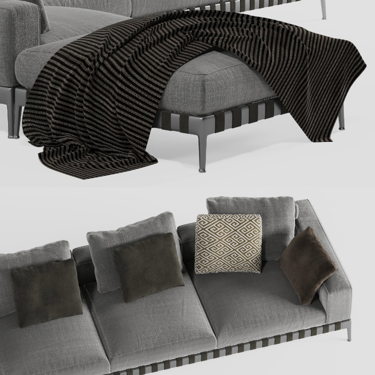 flexform gregory sofa 3D Models in Sofa 3DExport