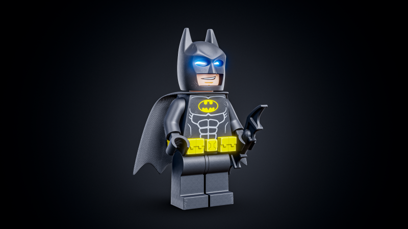 Lego Batman 3D Model in Cartoon 3DExport