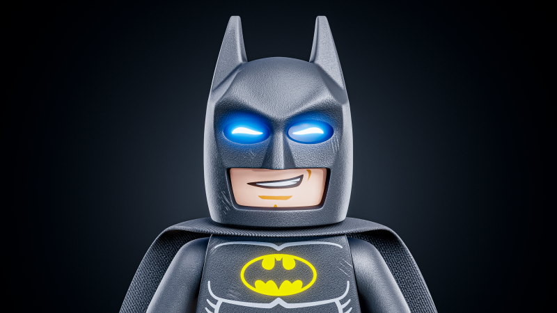 Lego Batman 3D Model in Cartoon 3DExport