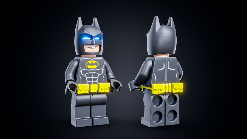 Lego Batman 3D Model in Cartoon 3DExport