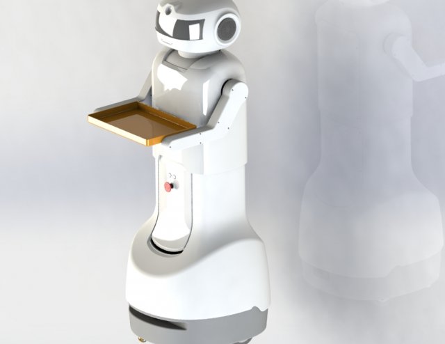 Service robot 3D Model in Machines 3DExport