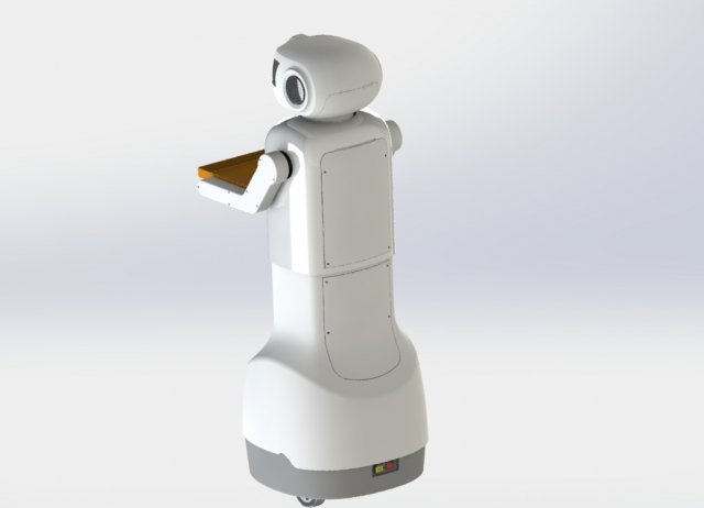 Service robot 3D Model in Machines 3DExport