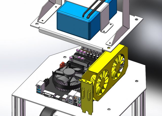 Service robot 3D Model in Machines 3DExport