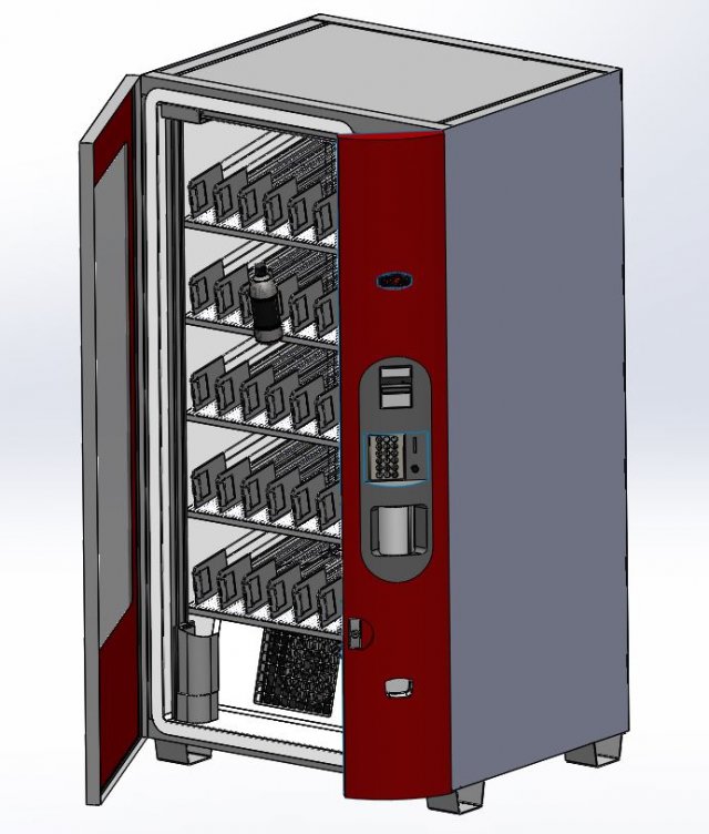 Vending machine 3D Model in Machines 3DExport
