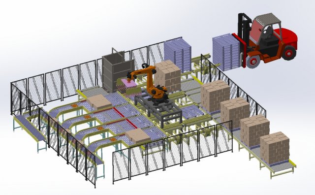 Palletizer robot 2 3D Model in Machines 3DExport