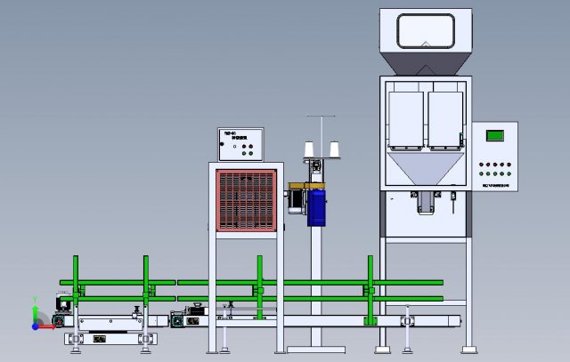 Sorting and Quantitative Packaging Machine 3D Model in Machines 3DExport