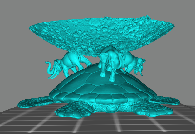 flat earth discworld 3D Print Model in SCI-FI 3DExport