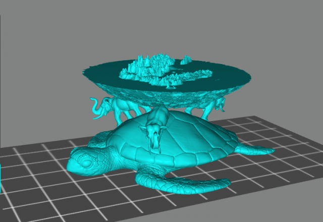 flat earth discworld 3D Print Model in SCI-FI 3DExport