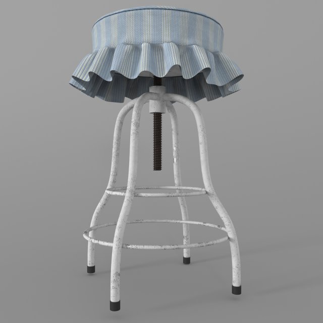 Vintage screw chair 3D Model in Stool 3DExport