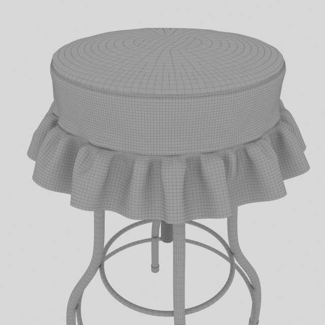 Vintage screw chair 3D Model in Stool 3DExport