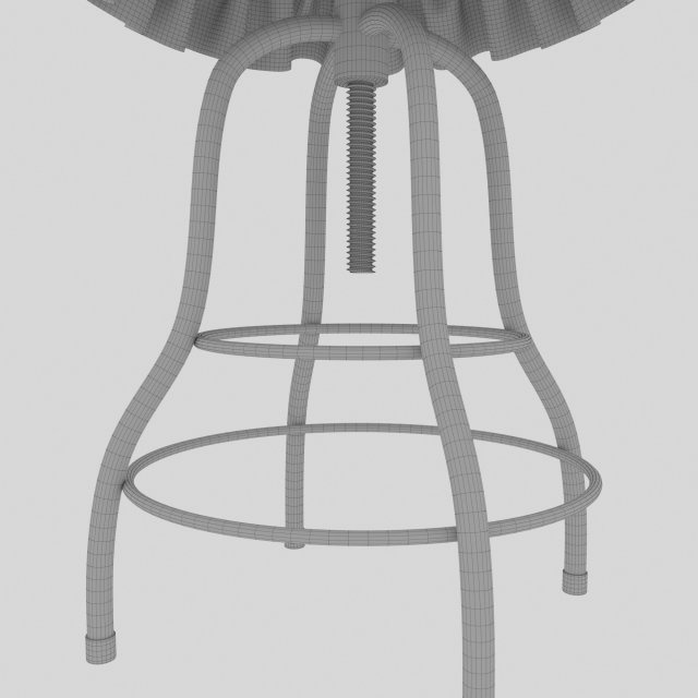 Vintage screw chair 3D Model in Stool 3DExport