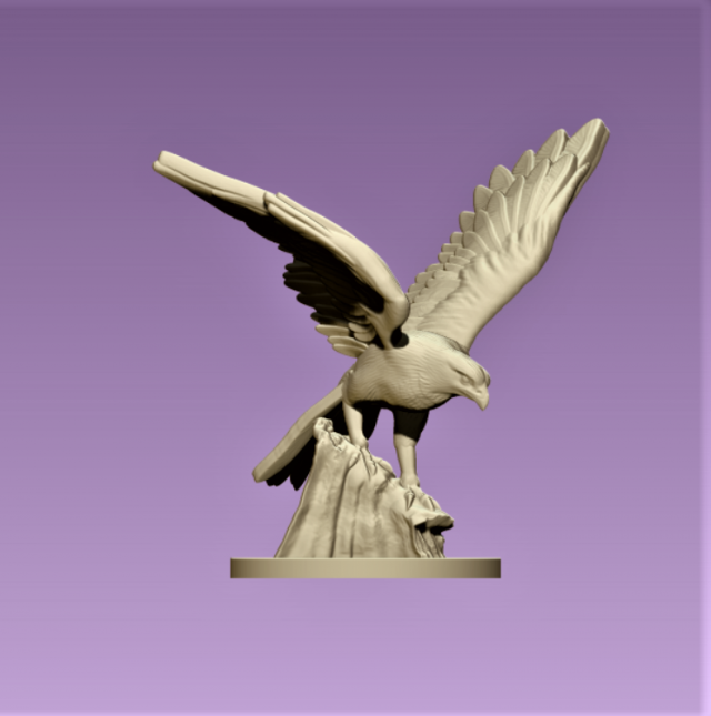 Hawk 3D Print Model in Sculpture 3DExport