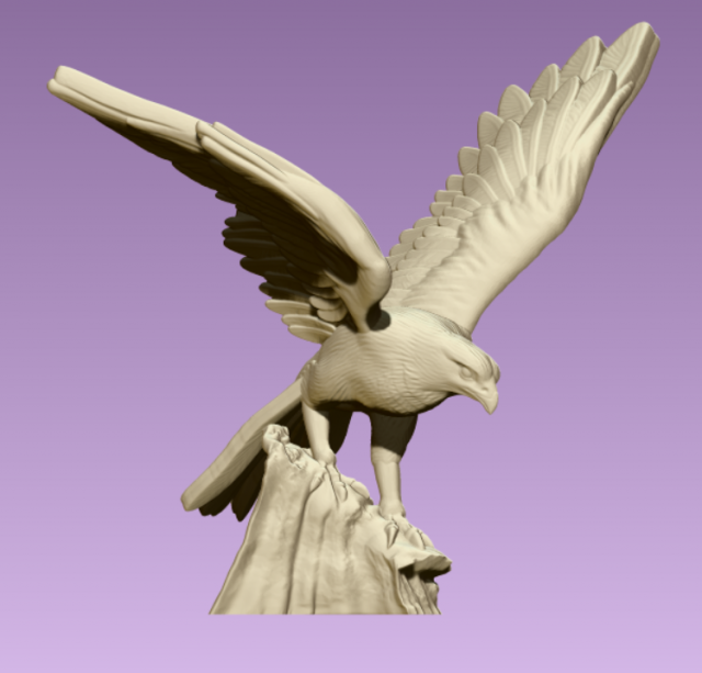 Hawk 3D Print Model in Sculpture 3DExport