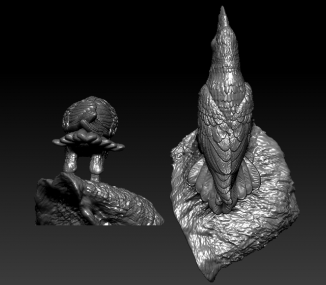 Crow 3D Print Model in Animals 3DExport