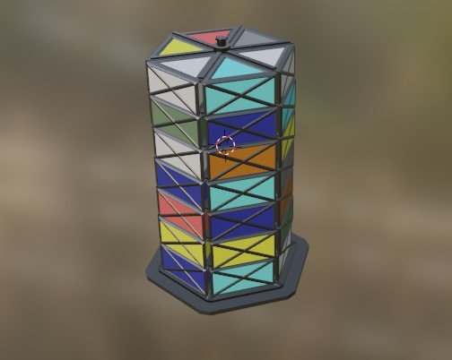 Hexagonal container rack 3D Model in Shipping Containers 3DExport