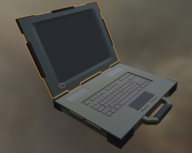 Military laptop 3D Model in Computer 3DExport