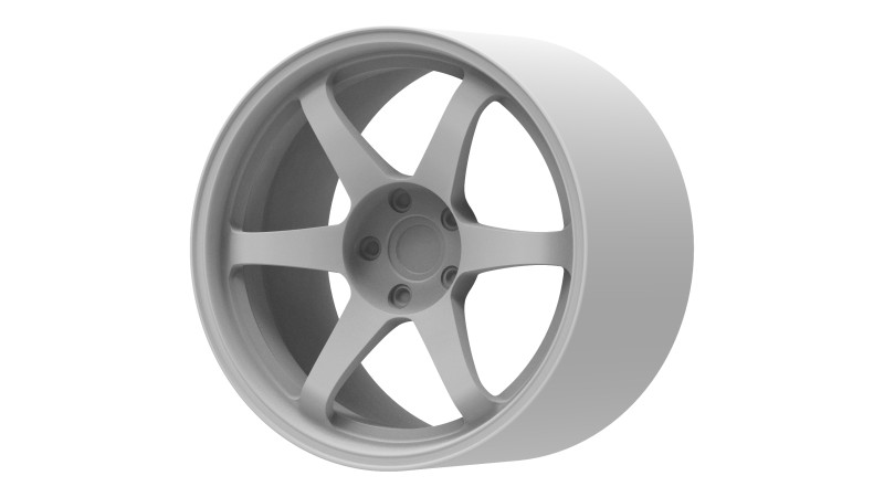 Volk RAYS Racing TE37 1-24 Scale 3D print model 3D Print Model in Toys ...