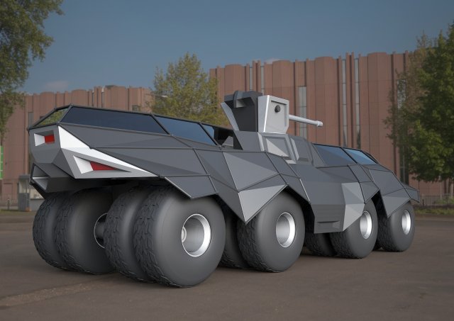 batmobile tank concept 3D Model in Artillery 3DExport
