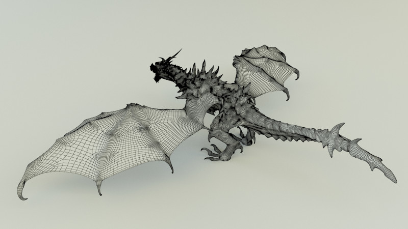 Big dragon model 3D Model in Dinosaur 3DExport