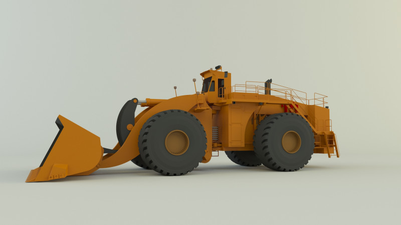 Komatsun we2350 wheel loader 3D Model in Heavy Equipment 3DExport