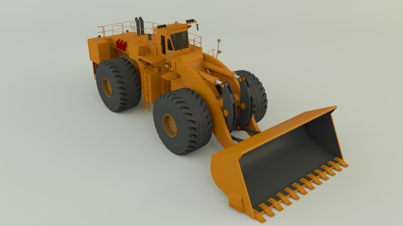 Komatsun we2350 wheel loader 3D Model in Heavy Equipment 3DExport