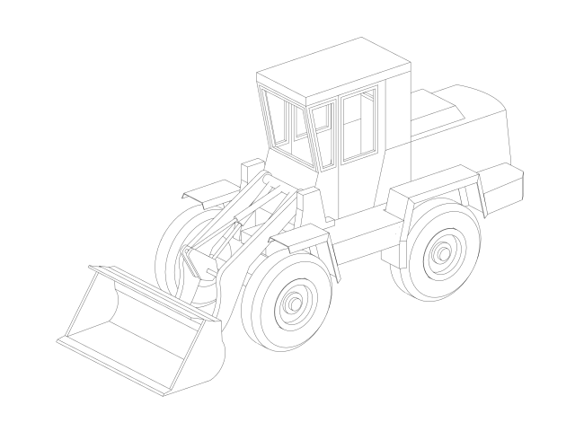 Wheel Loader - Revit Family 3D Model in Machines 3DExport