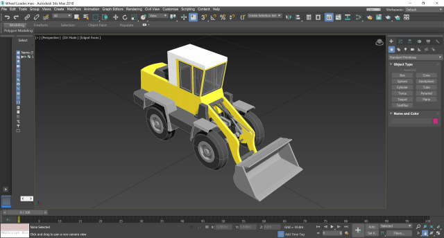 Wheel Loader - Revit Family 3D Model in Machines 3DExport