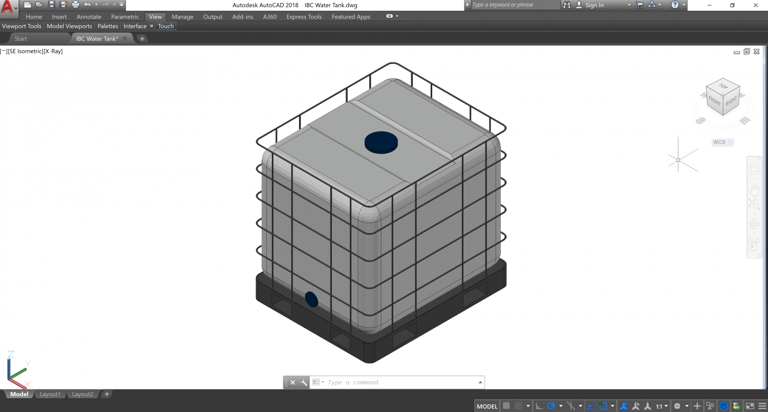 IBC Water Tank - Revit Family 3D Models in Tools 3DExport