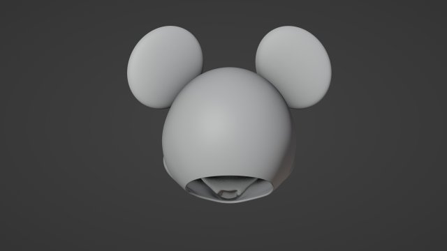 Mickey Mouse Helmet Printable 3D Print Model in Clothing 3DExport