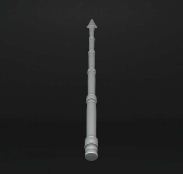Long Spear Printable 3D Print Model in Game Accessories 3DExport