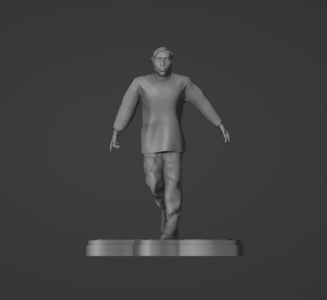 Tupac Spitting Statue 3D Print Model in Man 3DExport