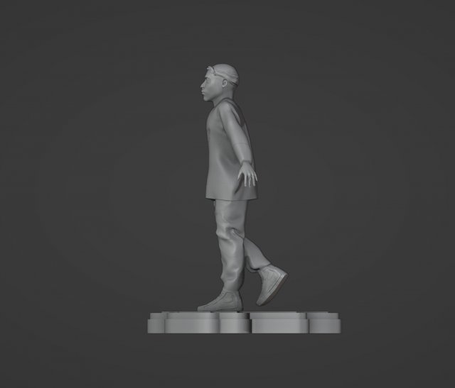 Tupac Spitting Statue 3D Print Model in Man 3DExport