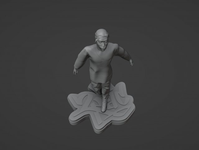 Tupac Spitting Statue 3D Print Model in Man 3DExport