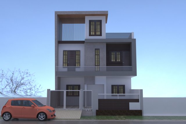 exterior design 3D Model in Buildings 3DExport