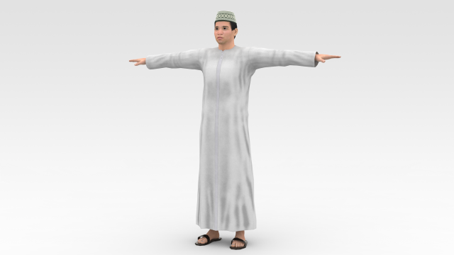 Arab Male 3D Model in Man 3DExport