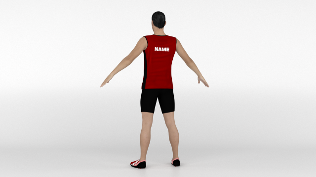 Athlete Runner 3D Model in Man 3DExport