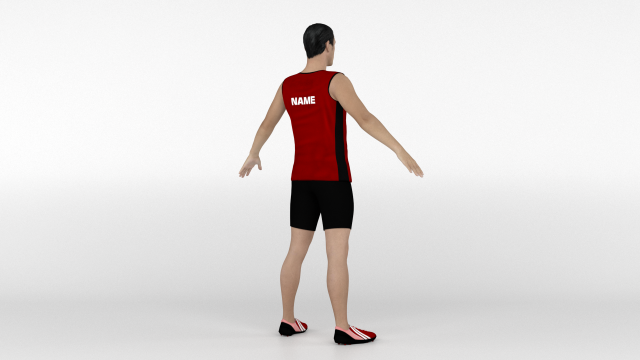 Athlete Runner 3D Model in Man 3DExport