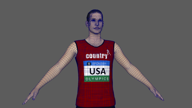 Athlete Runner 3D Model in Man 3DExport