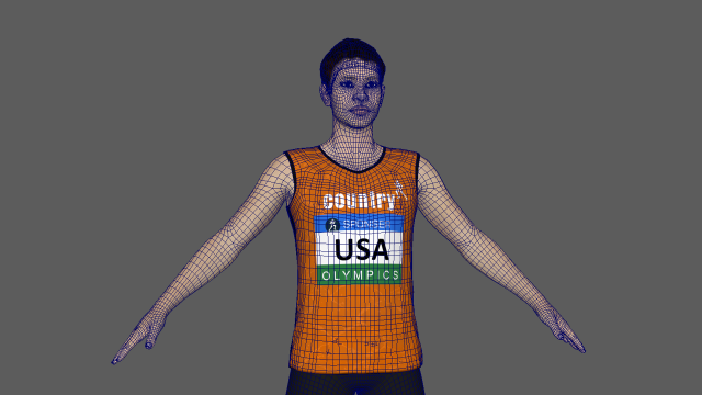 Athlete Runner 3D Model in Man 3DExport