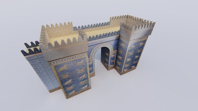 Ishtar Gate 3D Model in Landmarks 3DExport