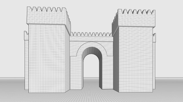 Ishtar Gate 3D Model in Landmarks 3DExport