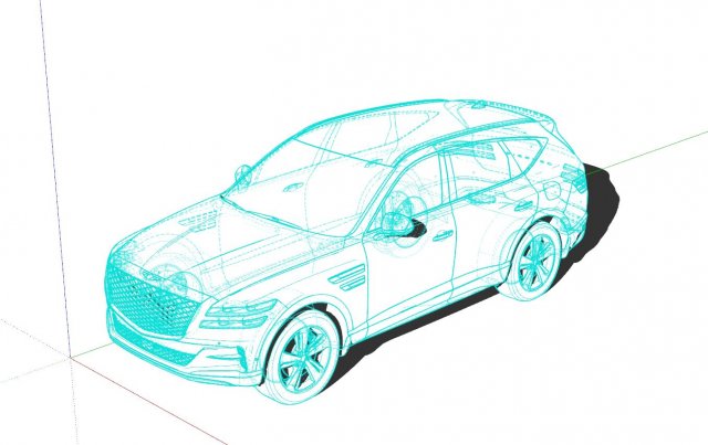 Genesis GV80 2022 3D Model in SUV 3DExport