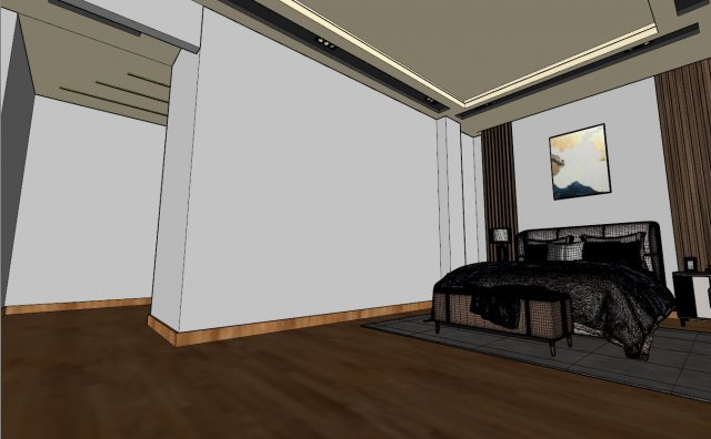 Master Bedroom Interior 3D Model in Bedroom 3DExport