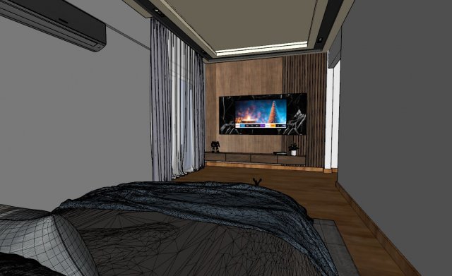 Master Bedroom Interior 3D Model in Bedroom 3DExport