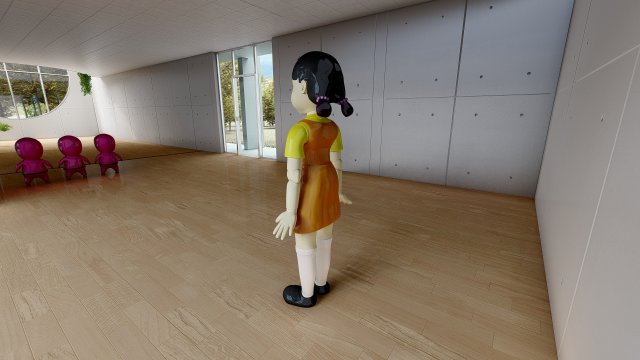 Squid game characters 3D Model in Fantasy 3DExport